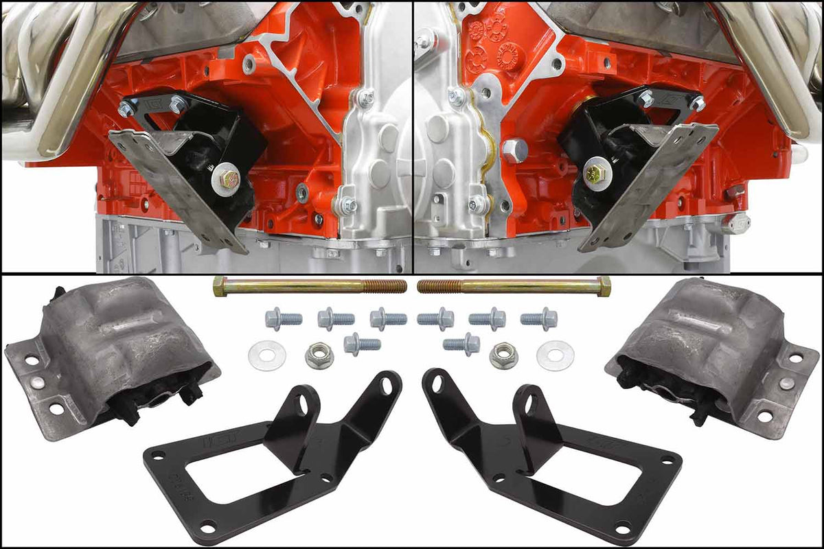 1978-1988 Chevy G-Body LS Swap Engine Mount Kit | Shop ICT Billet