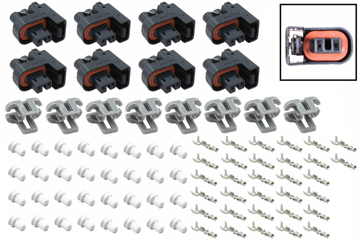 LS Truck Mini Delphi Multec 2 Fuel Injector Wire Connector Component K ...