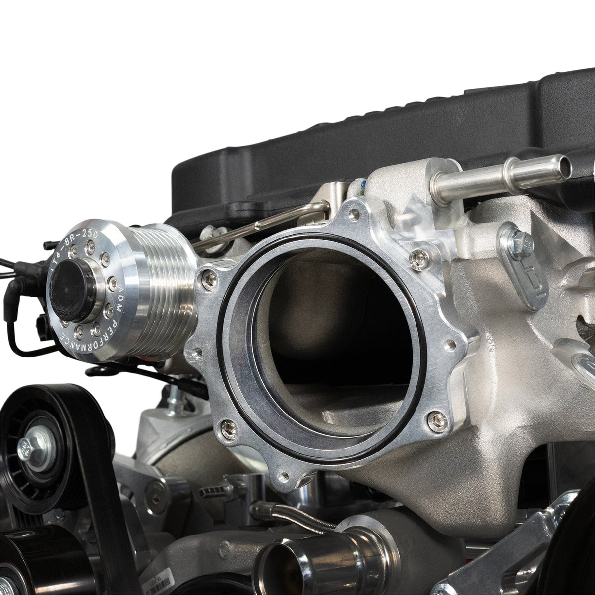 Camaro/CTS-V LT4 Supercharger to LS3 LSA Square Port Head Adapter Kit ...