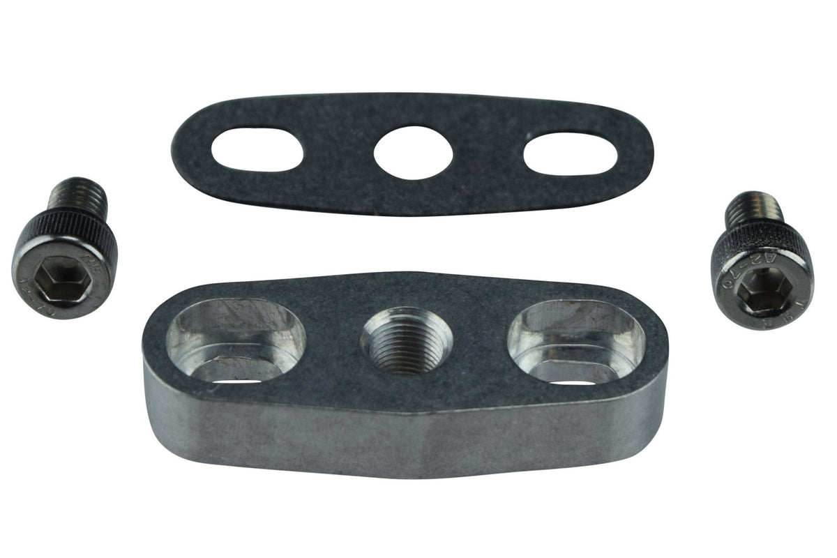 GT15-GT35 Billet Turbo Oil Supply Feed T3 Flange 1/8"npt Inlet | 551162 ...