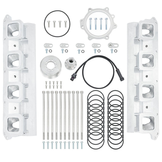 Hellcat Supercharger to LS Cathedral Head Adapter Kit – ICT Billet