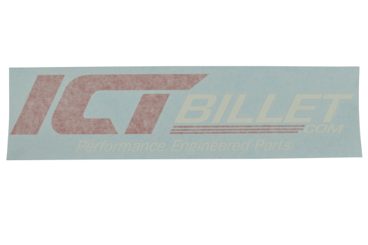 ICT Billet Sticker 18" Red / White Window Decal