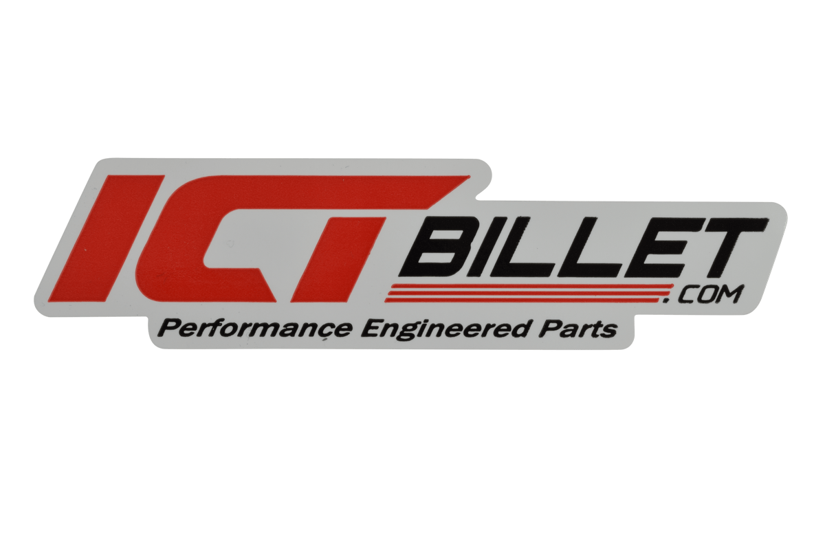 ICT Billet Sticker 4.5" Red / White Decal