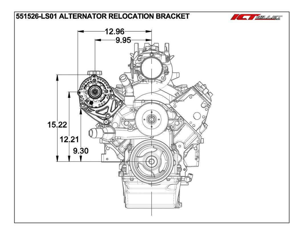 Ls -3 Alternator Only Brackets | -3 Trucks, 2010-2015 Chevy Camaros ...