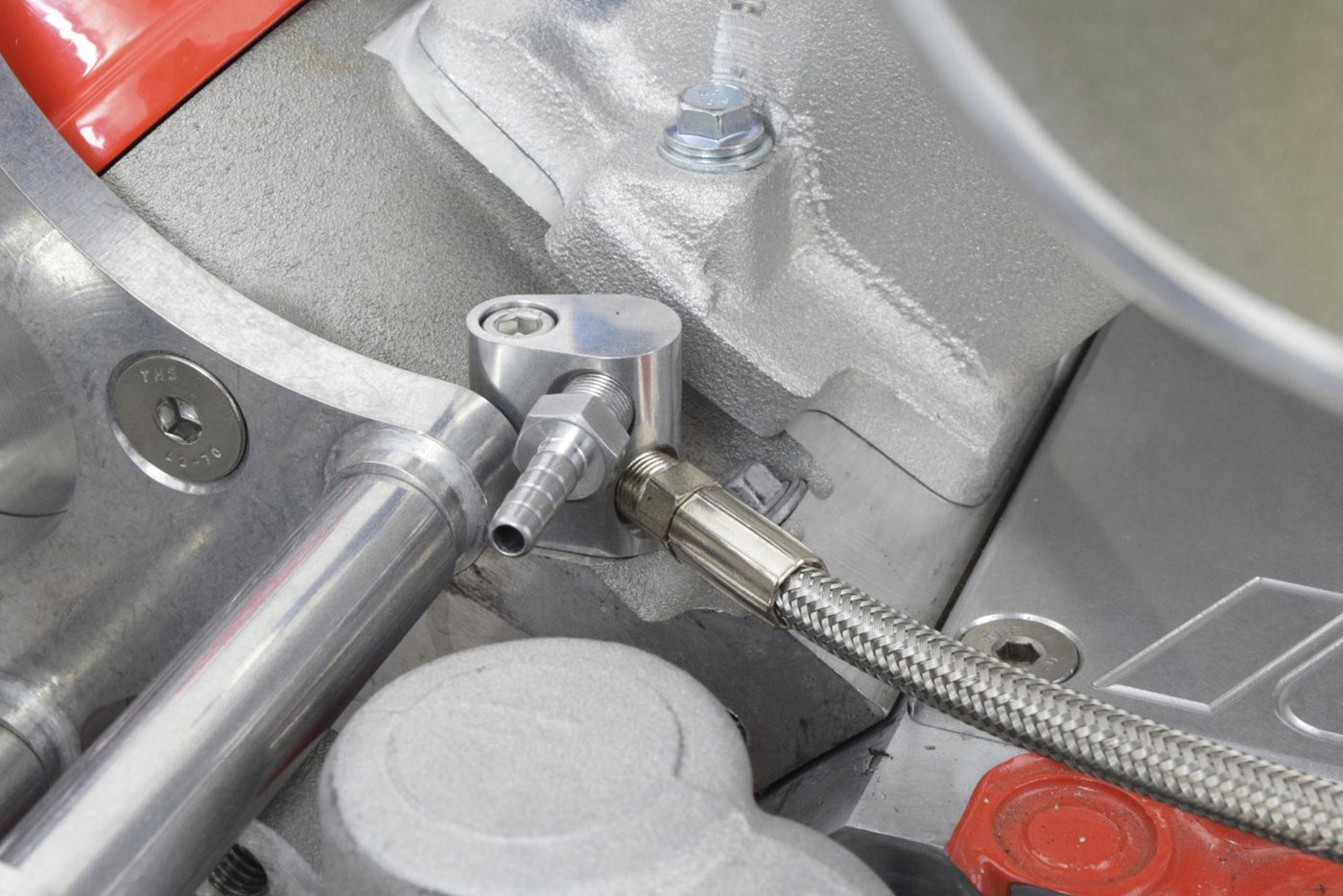 LS Cylinder Head Coolant Steam Port Crossover Throttle Body Bypass Hose ...