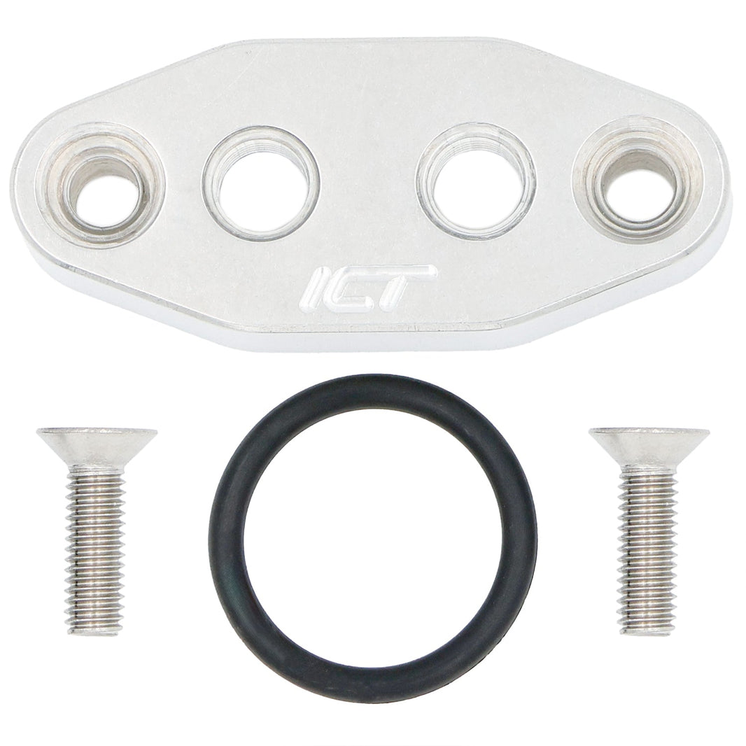 LS Dual 1/8"npt Oil Feed Plate LS1 | 551666 - ICT Billet