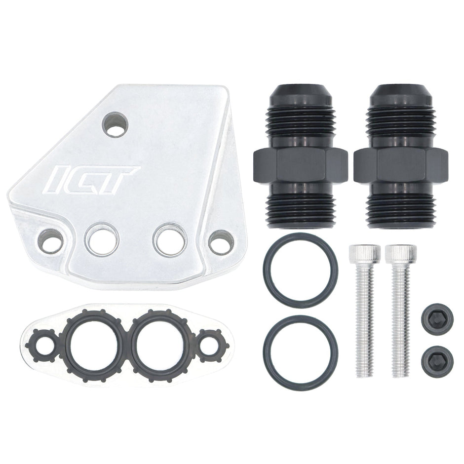 LS Oil Cooler Adapter -10AN ORB | OPA-LS01-10 - ICT Billet