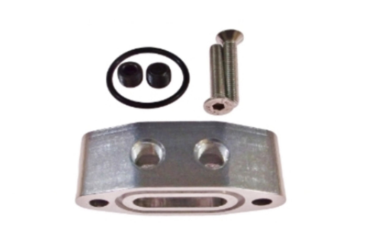 LS Oil Pressure Sensor Relocation Adapter w/ Dual 1/8"npt Outlets ...