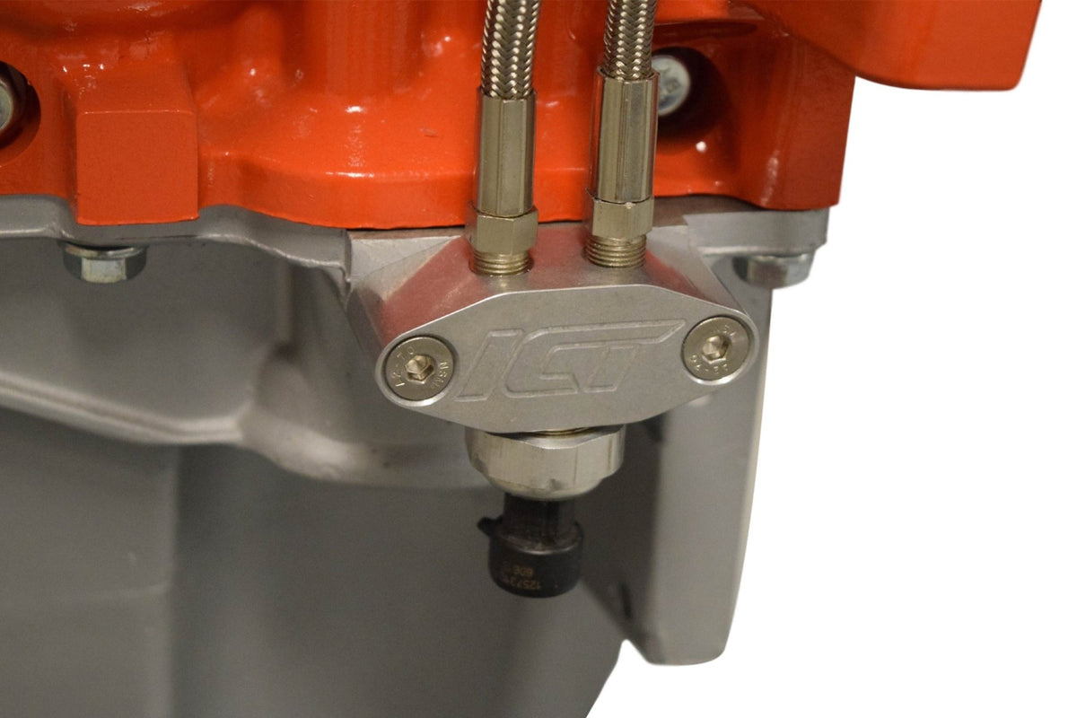 LS Oil Pressure Sensor Relocation Adapter w/ Dual 1/8"npt Outlets ...