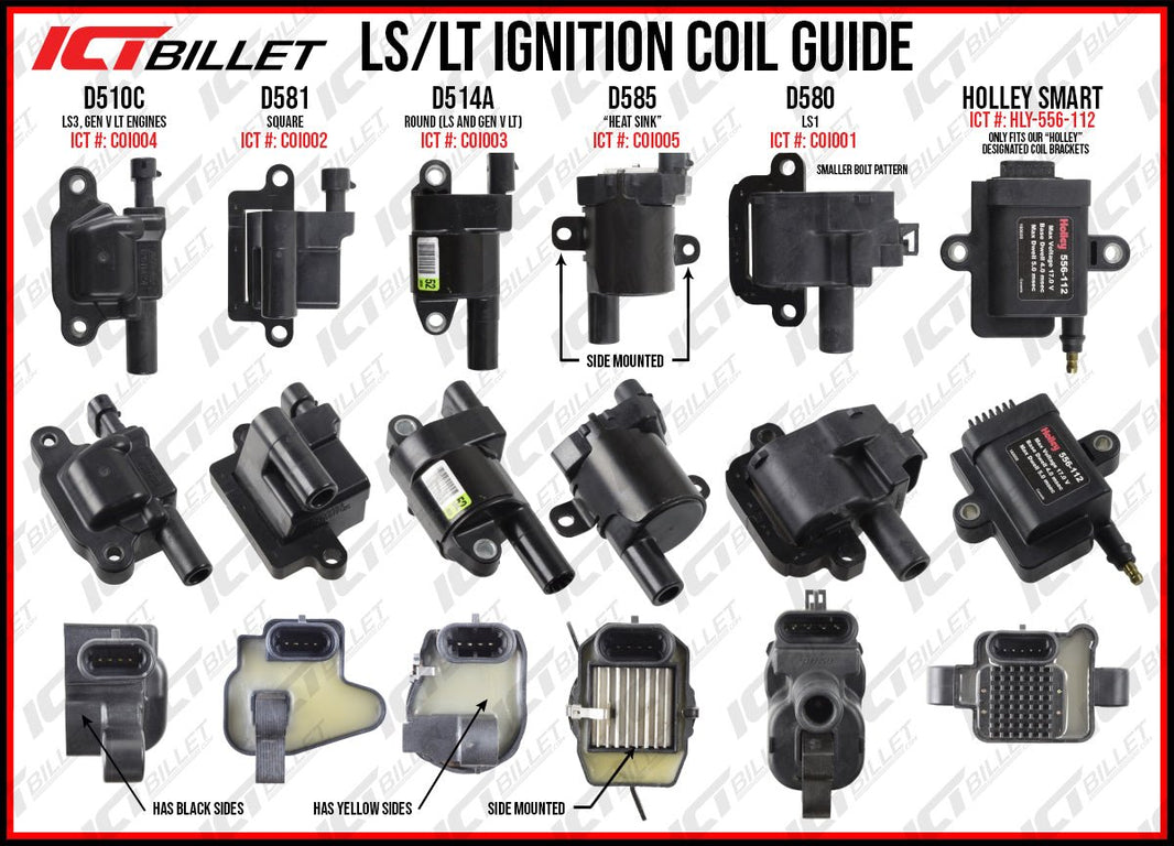 LS Remote Mount Holley Smart AMP EFI Coil Relocation Brackets 556-112 ...