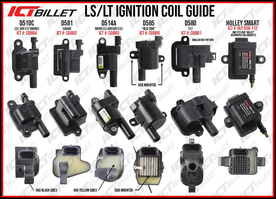 LS Remote Mount Holley Smart AMP EFI Coil Relocation Brackets 556-112 ...