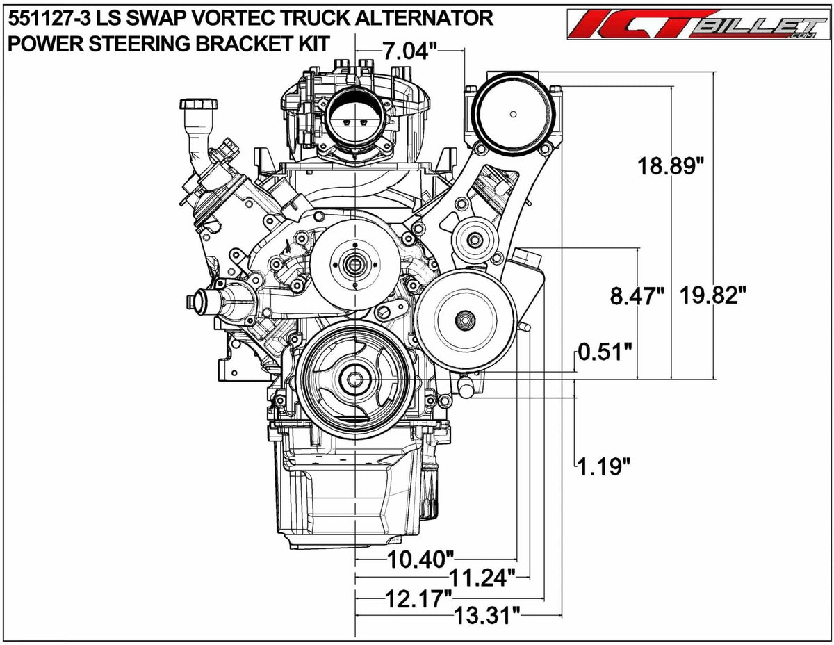 LS -3 A/C Brackets | -3 Trucks, 2010-2015 Chevy Camaros | LS Accessory ...