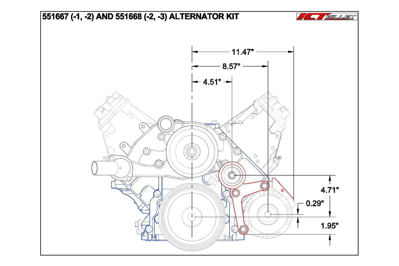 Ls -3 Alternator Only Brackets | -3 Trucks, 2010-2015 Chevy Camaros ...