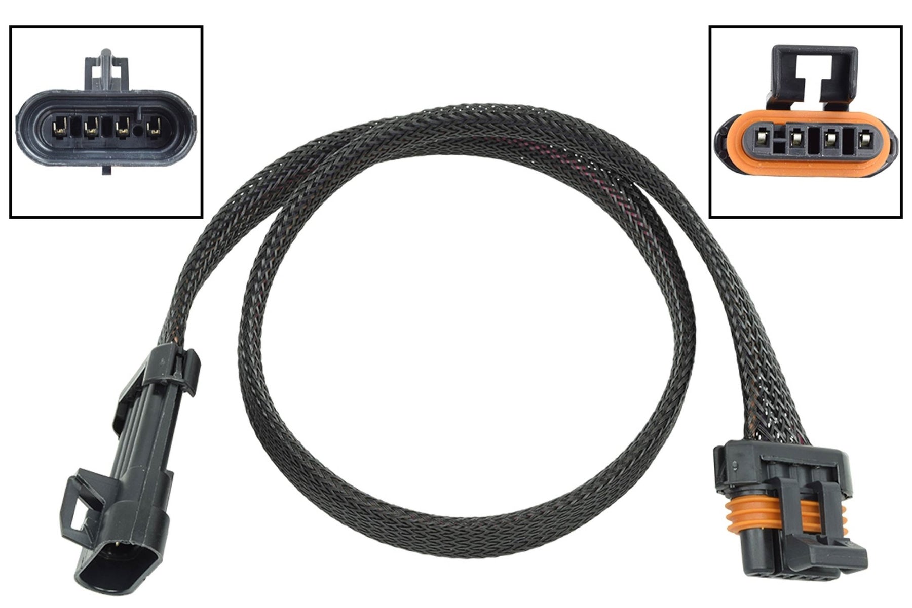 O2 Sensor Wire Harness Extension 24" LS Oxygen Sensor Flat 4-Wire ...