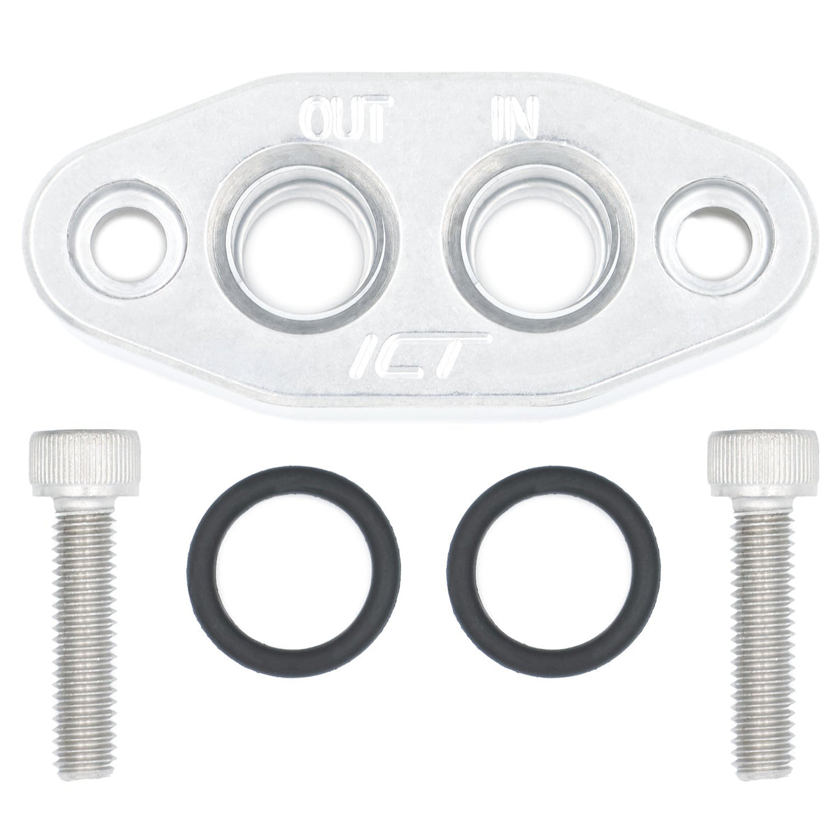 Oil Cooler Adapter -6AN ORB Oring In/Out Port Plate LS1 LSX LS3 LS Kit ...