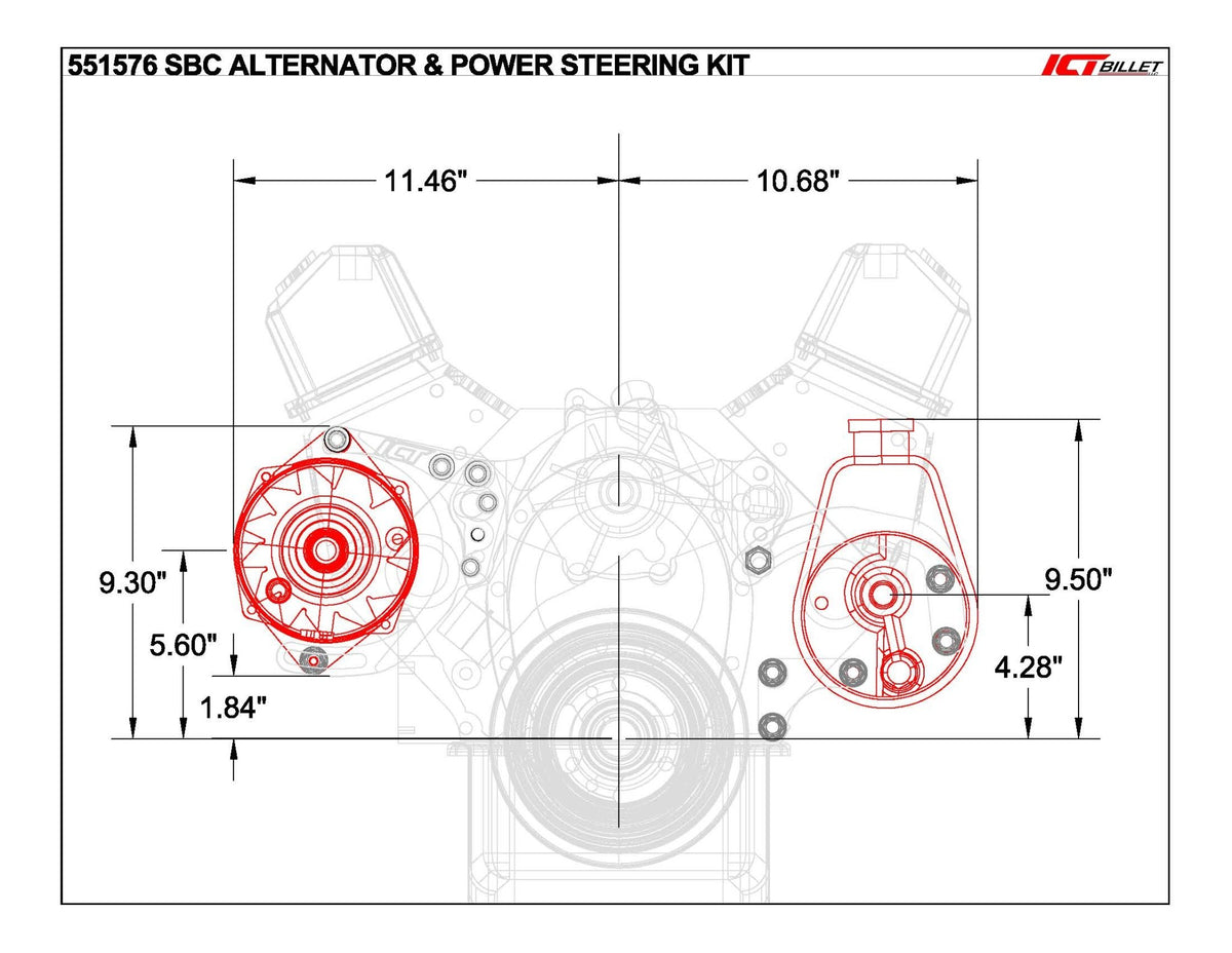 SBC Alternator & Power Steering Kits | SBC Brackets | Small Block Chevy ...