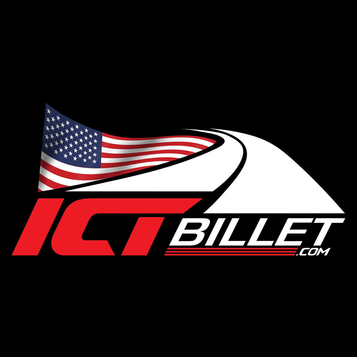 Twin Turbo – ICT Billet American Flag Engine Hoodie